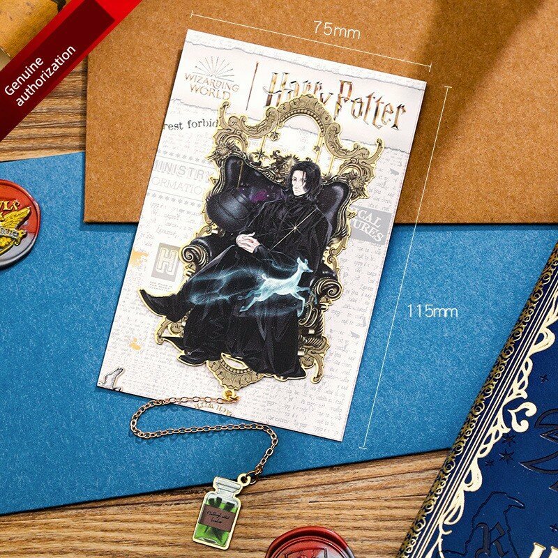Оригинальные товары по мотивам Гарри Поттера, металлические закладки «Магическая академия», канцелярские принадлежности