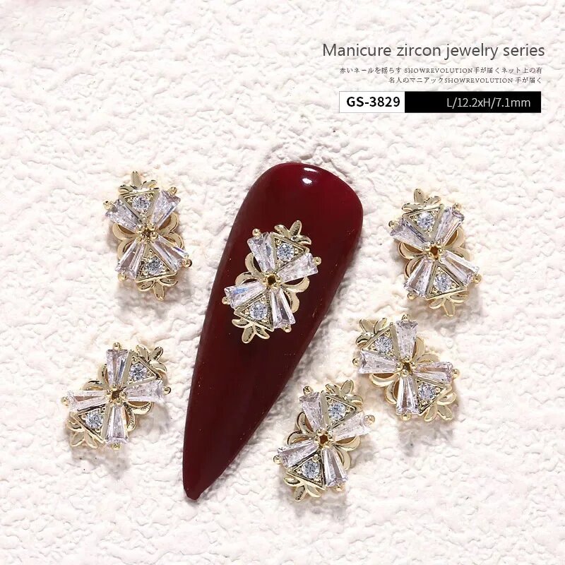 5 шт, декоративные подвески для дизайна ногтей