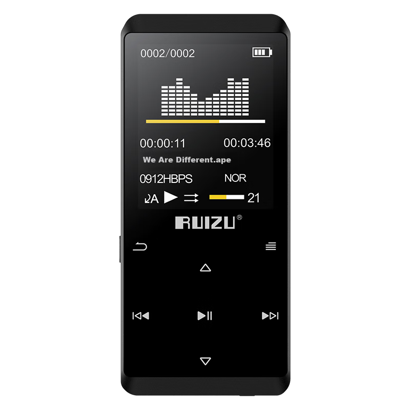 Цифровой плеер Rui Zu D02 8GB MP3/MP4 Music Player, Bluetooth, Touch Control, black