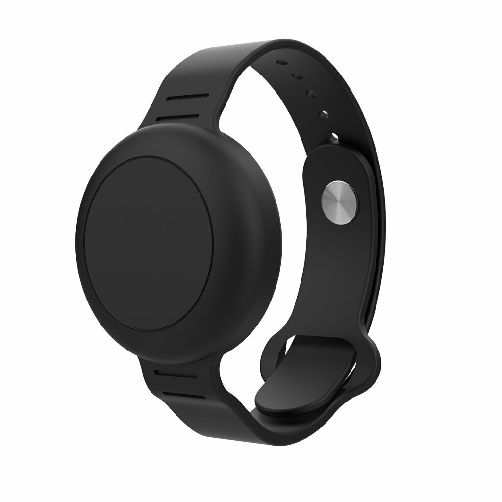 Подходит для защитного чехла AirTag, детского браслета, напульсника, защитной оболочки от потери локатора-черный