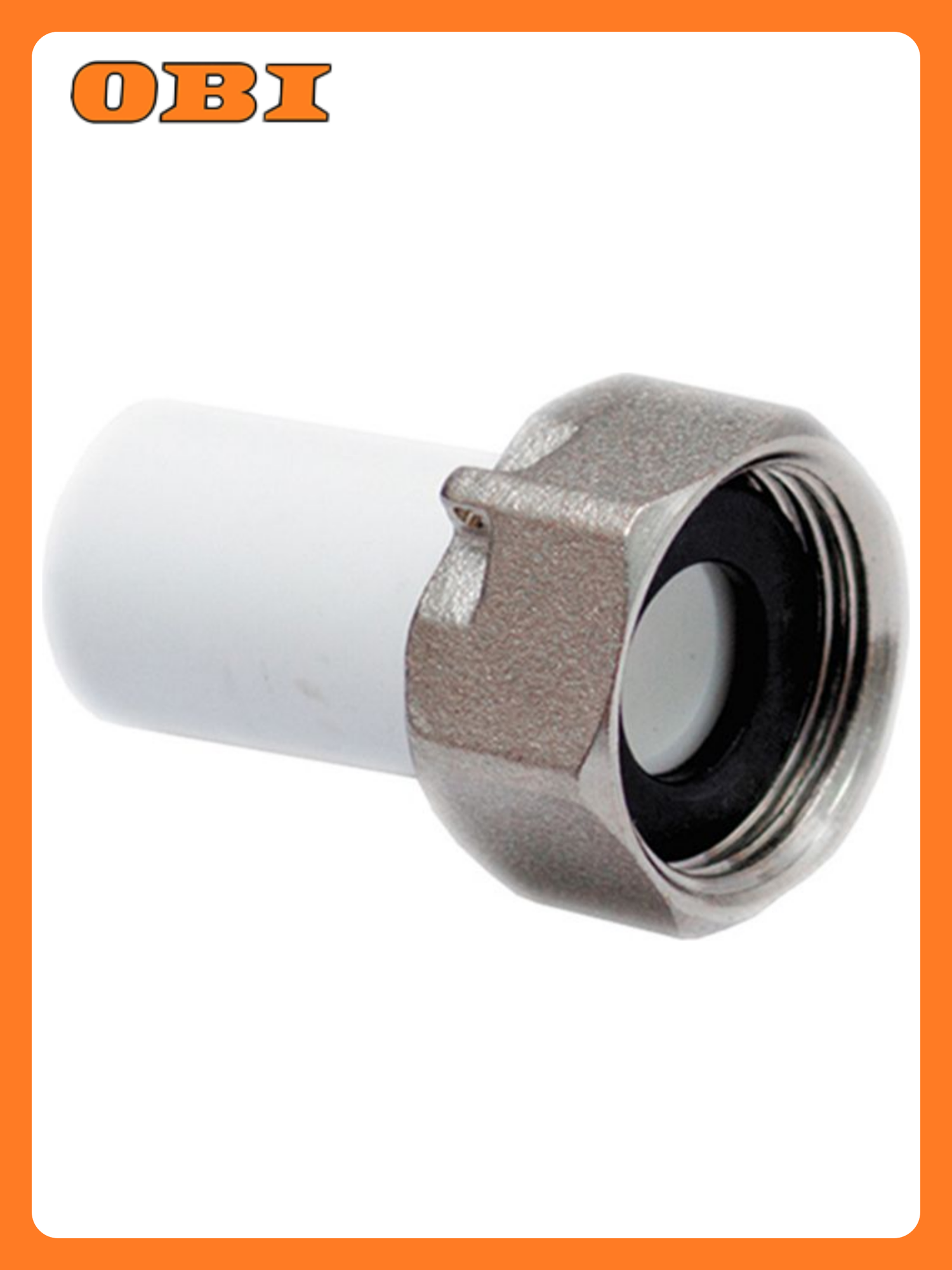 Штуцер для присоединения счетчика воды PPR 20х 3/4, белый, RTP