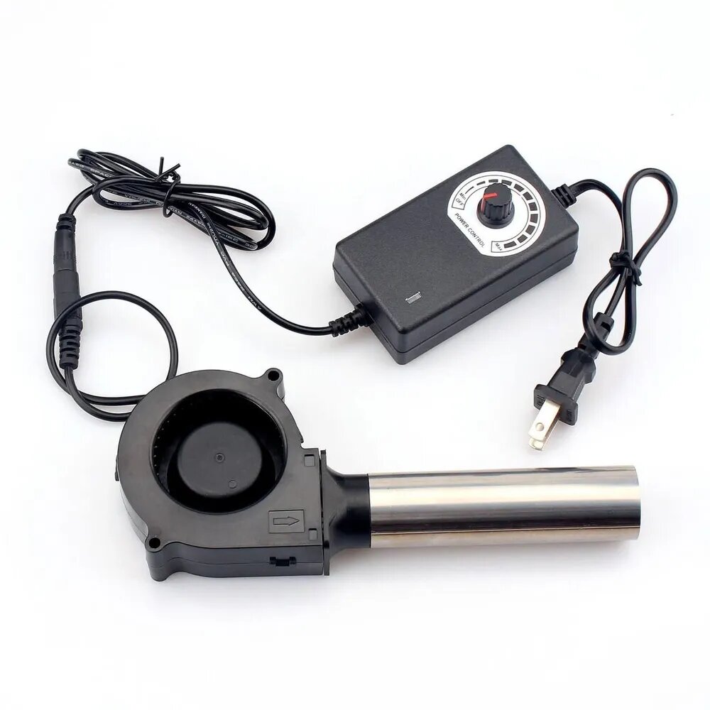 Аксессуар для гриля и коптильни Нагнетатель воздуха Регулируемая Скорость Металлическая Трубка 11.5 см