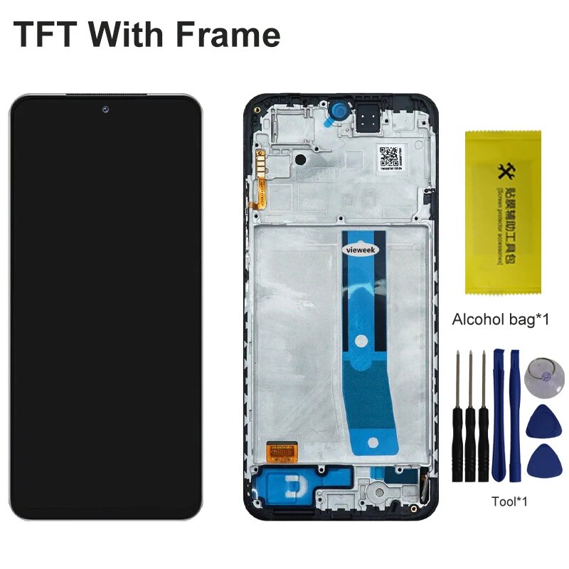Экран Amoled для Redmi Note 11, дисплей Note 11 2201117TG, сенсорное стекло, дигитайзер для Xiaomi Redmi Note11, ЖК-дисплей с рамкой TFT With Frame