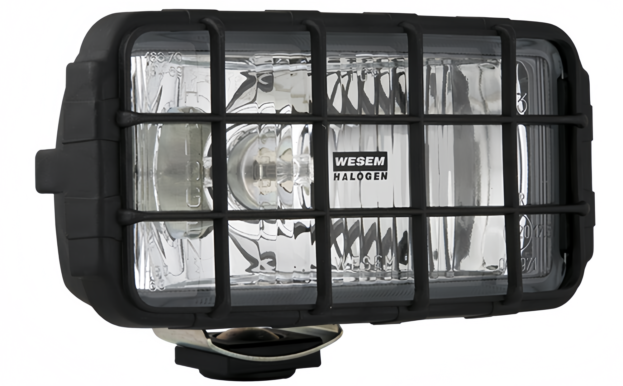 Фара дальнего света Wesem, HP4.18469, галогенная, пластик/стекло, чёрная, 1 шт.