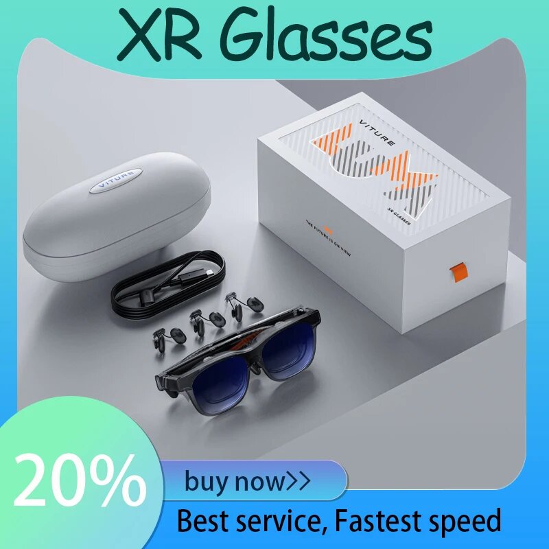 Очки VITURE Luma Ultra XR, 152 дюйма, ультра острый дисплей, поддержка AR, жесты руки, 52 ° FOV для iPhone17/16/15/Android/Mac