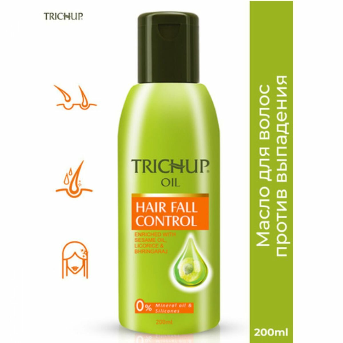 Масло против выпадения волос, Тричуп, Vasu Trichup, Hair Fall Control Oil, 200 мл