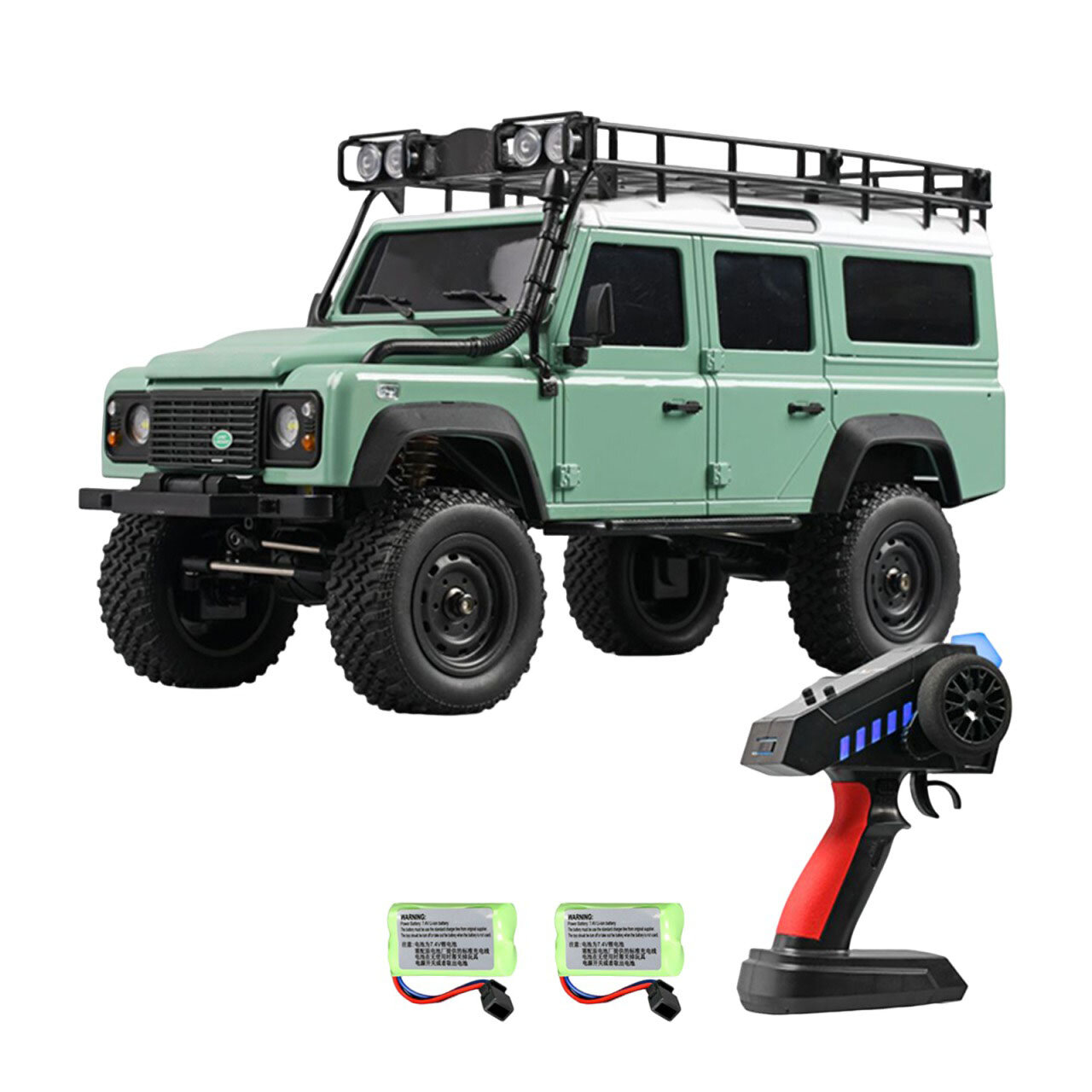 Радиоуправляемый грузовик 1/18 радиоуправляемая машина внедорожник 4WD 2.4GHz полноразмерная подъемная машина с LED-огнями для всех террейнов 2 батарейки Nylon/Metal 7.4V 500mah щеточный мотор 292*115*158mm Gift Box Package