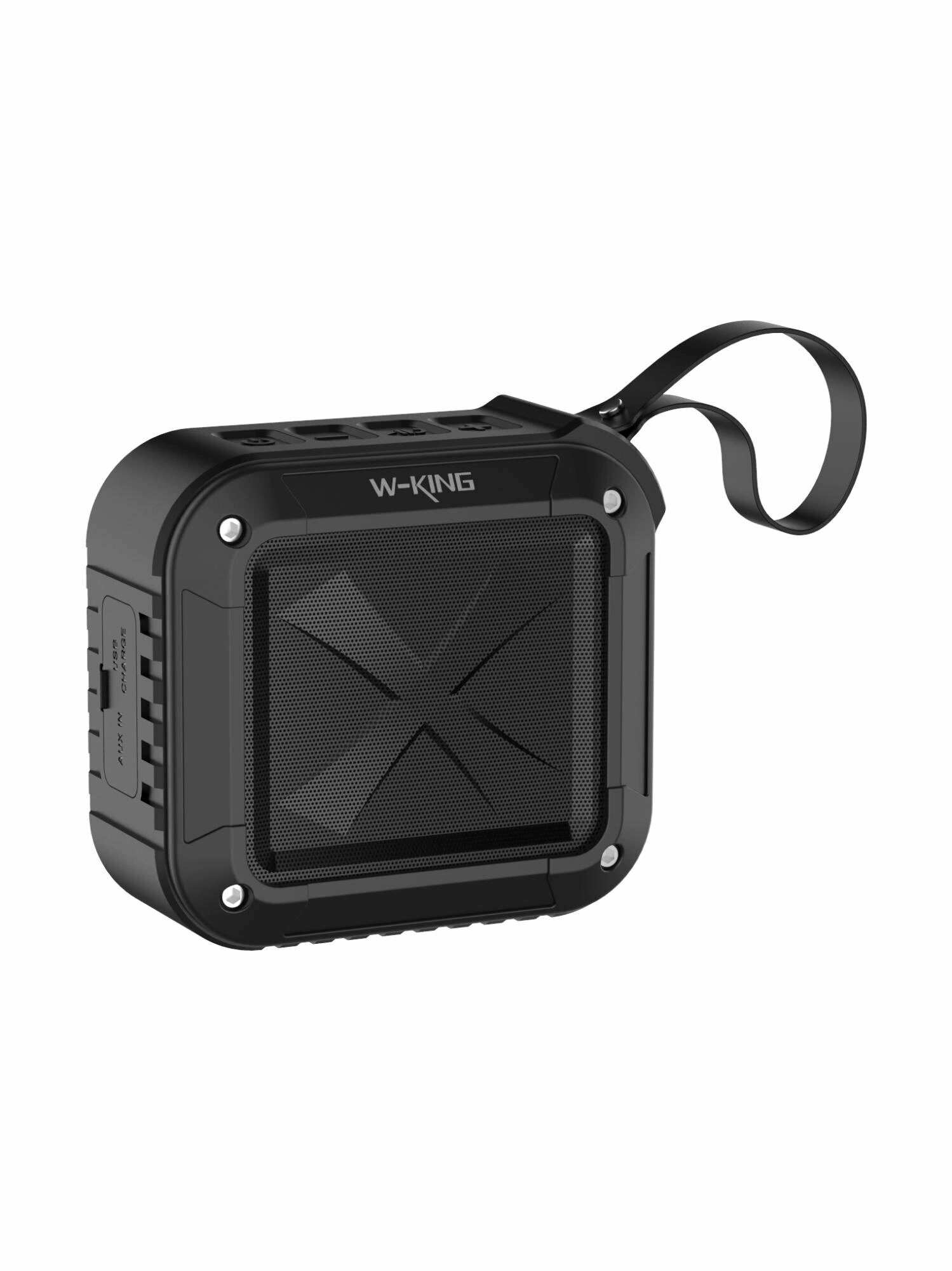 Колонка портативная мини W-KING S7, до 10ч, IPX6, Hands Free, Black