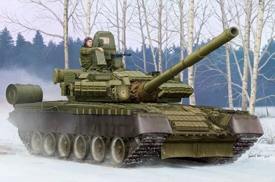 Trumpeter 1/35 05566 Российский танк Т-80 БВ Танки