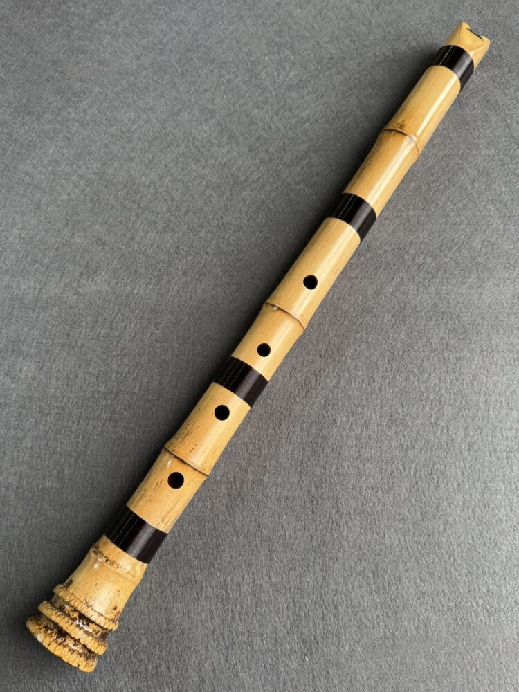 Сякухати бамбуковая флейта 5 отверстий ручной работы для медитации и музыки **Японская традиционная флейта Shakuhachi** Подарок музыканту, духовный инструмент