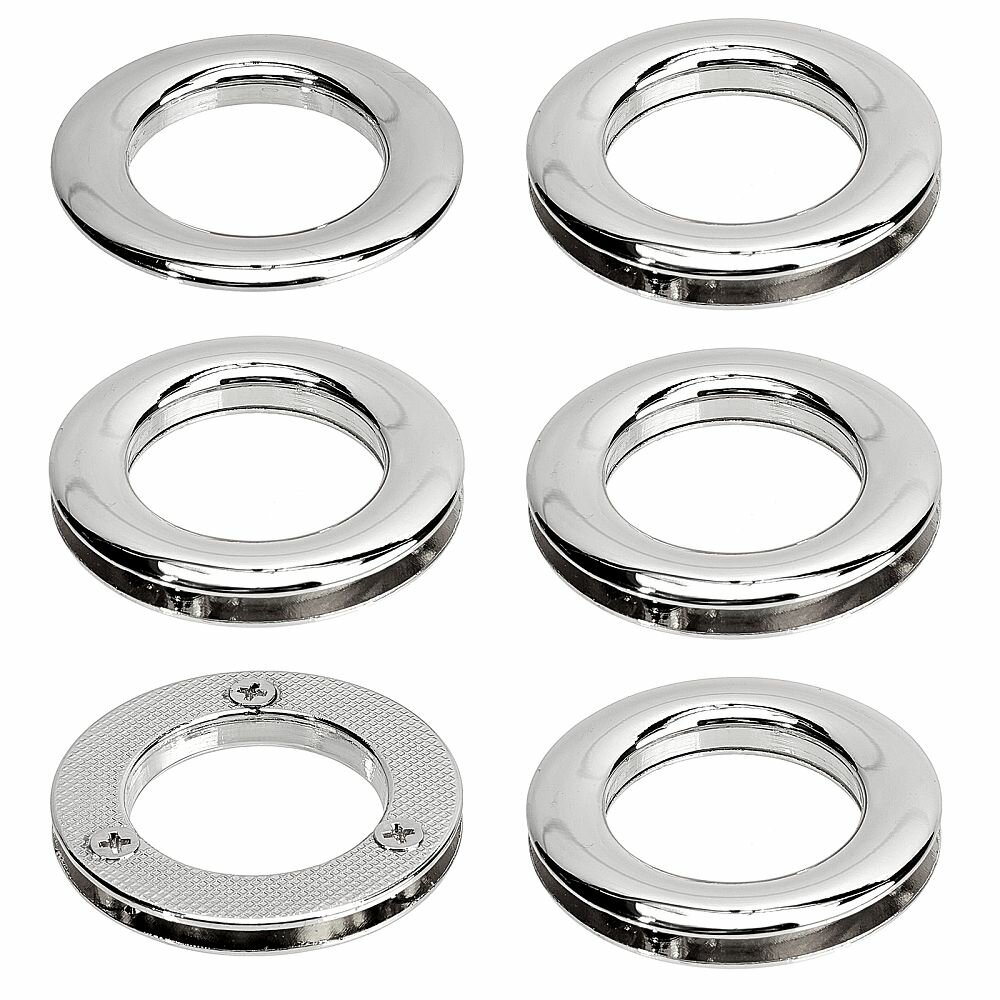 Люверсы винтовые 25,5 мм, 4 шт в коробке, круглые кольца для ручек сумок, серебристая фурнитура петель-застежек, литые соединительные кольца, аксессуары для DIY ремонта и изготовления сумок