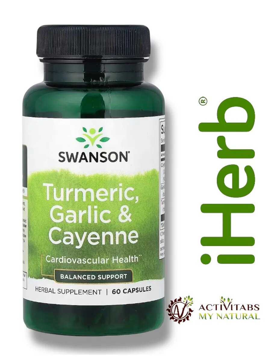 Swanson Full Spectrum Ginger & Turmeric 60 Capsules