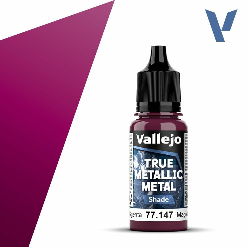 Акриловая краска для моделирования - Vallejo True Metallic Metal - Crimson Magenta (Shade)