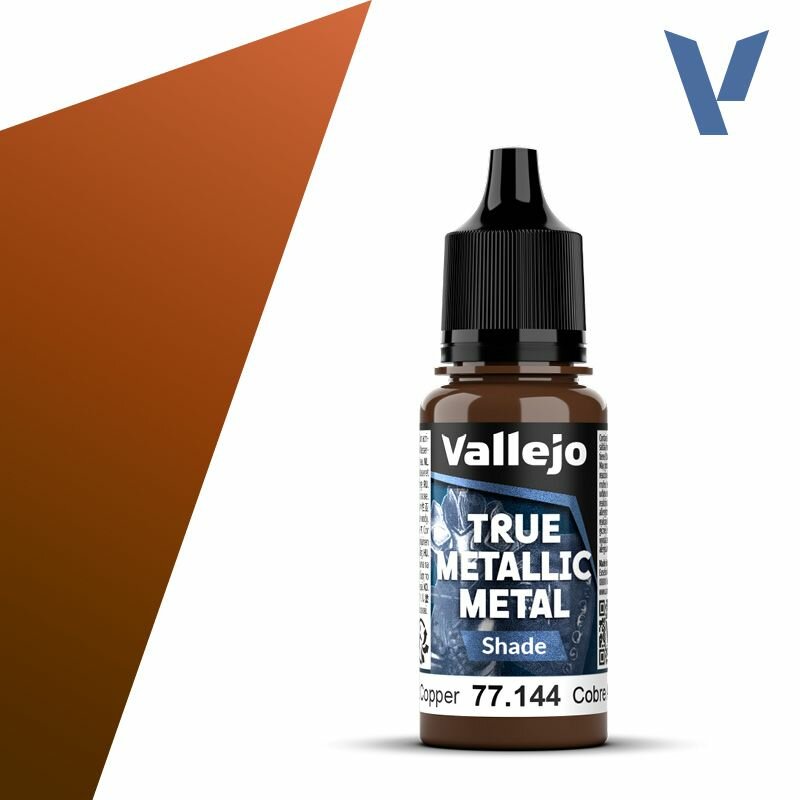 Краска акриловая Vallejo True Metallic Metal Shade Ancient Copper 77.144