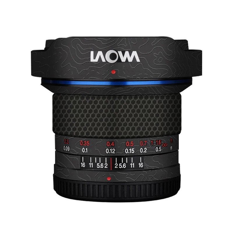 Защитная пленка с 3М клеем для объектива LAOWA MFT6F2.0 ультраширокоугольного съема, узор контур черный