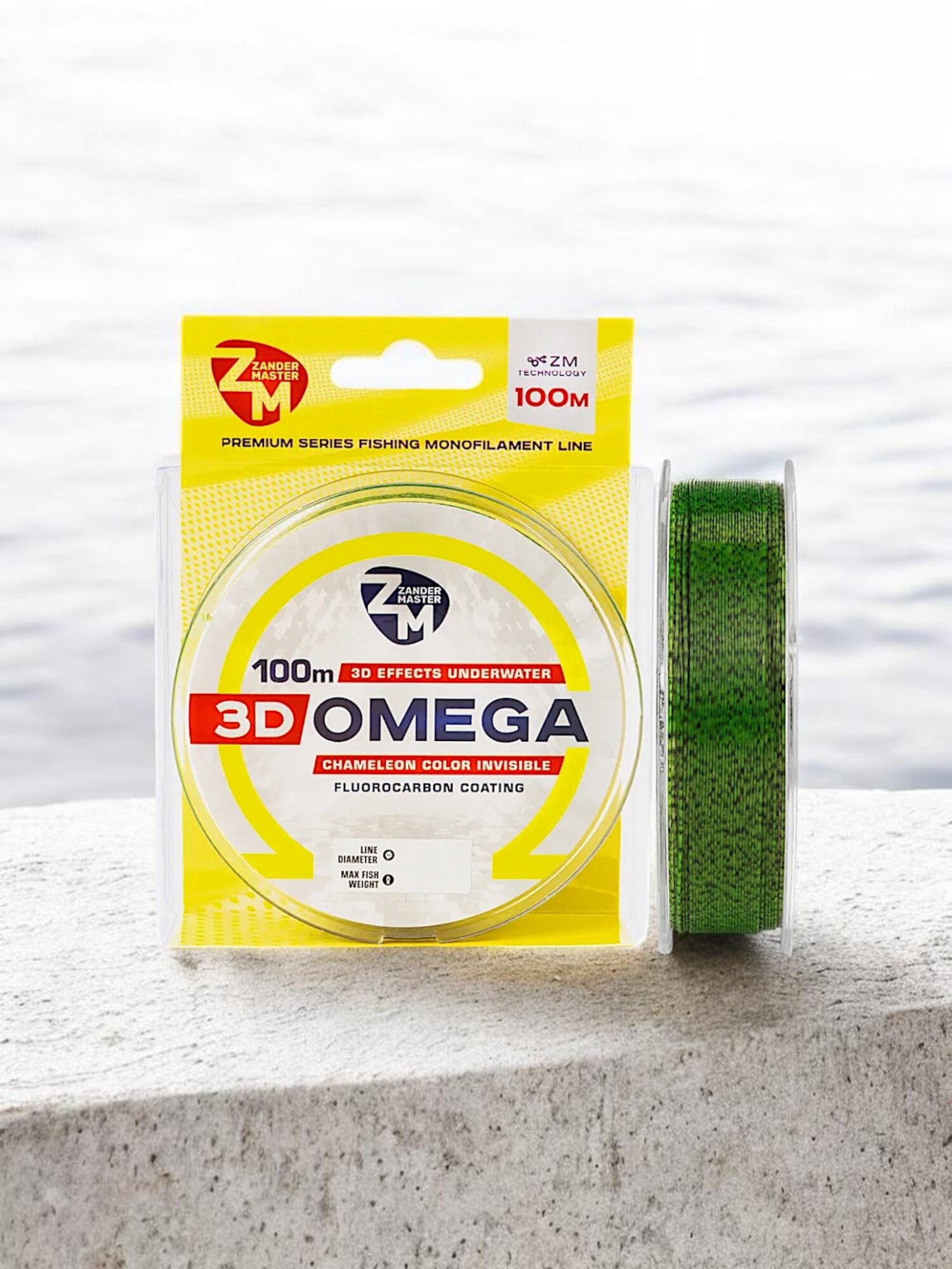 Леска Zander Master 3D Omega 100 м 0,203 мм 6,9 кг монофильная зеленая