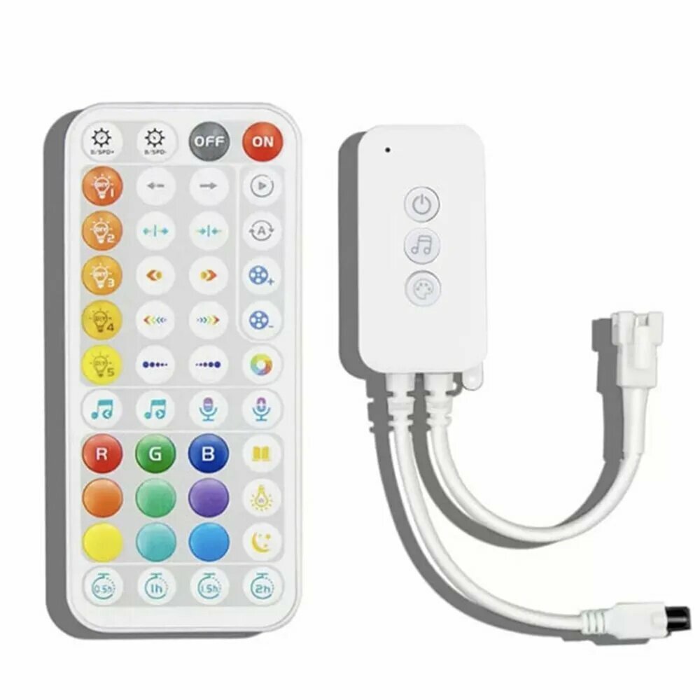 Tuya WiFi SPI LED контроллер для Alexa Home IR44 Keys Remote для WS2811 WS2812 FCOB RGB IC адресуемая полоса света