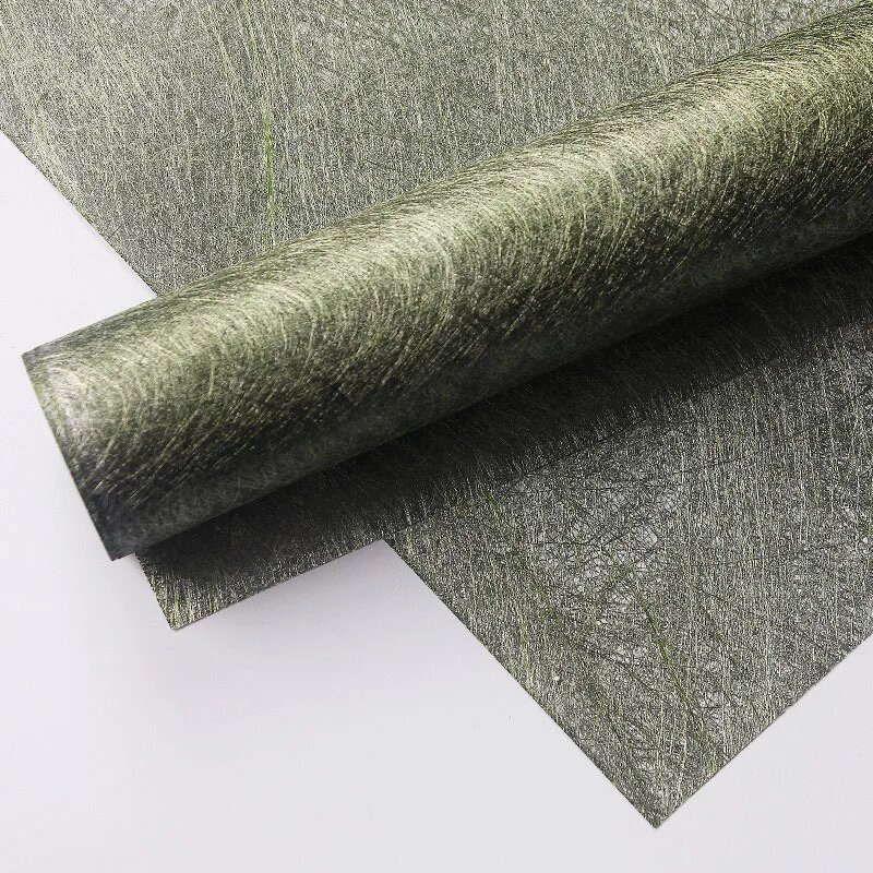 Шелковая бумага для упаковки букетов, 3 листа Army green