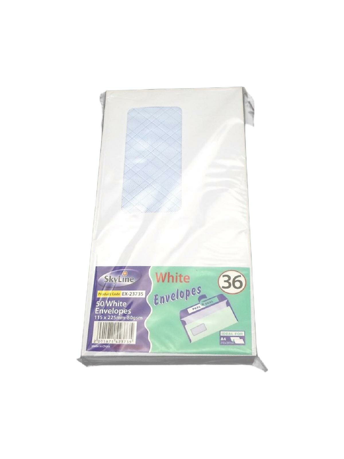 1 упаковка по 50 штук, конверт № 5 с открывающимся окном, выпускная бумага 80 г конфиденциальный конверт