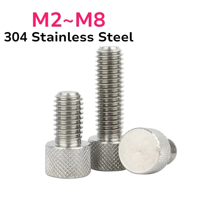 Нержавеющие винты-барашки M2 M2.5 M3 M4 M5 M6 M8 M2.5-3pcs, 8mm