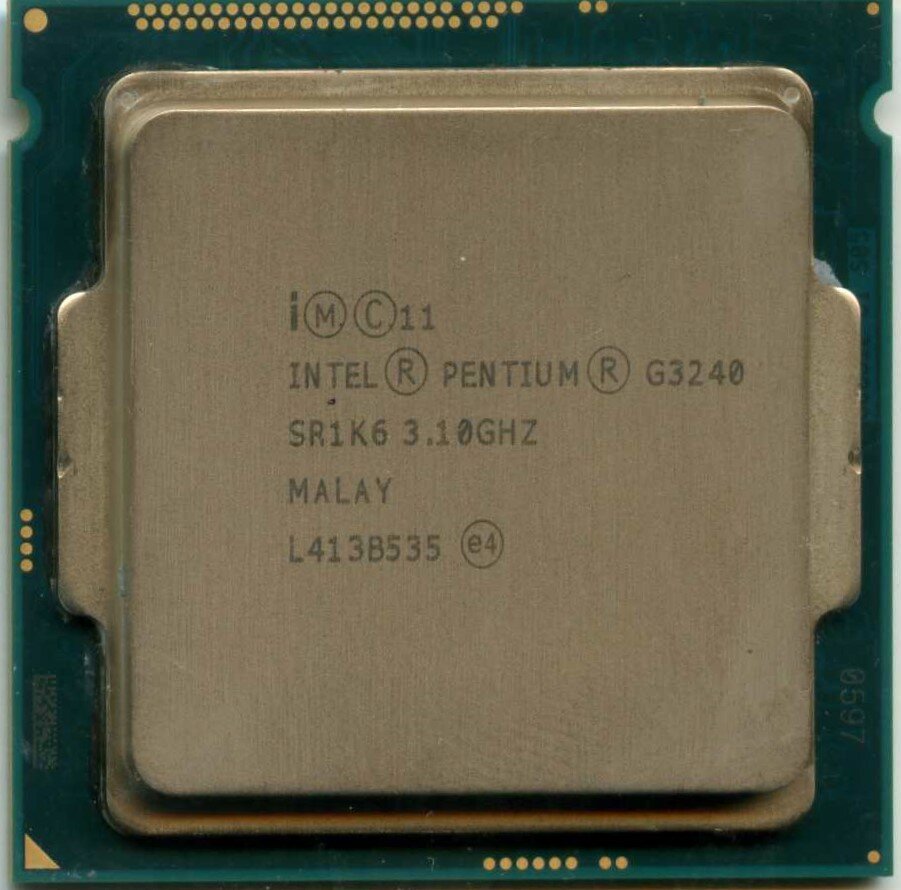 Процессор Intel Pentium G3240 3.1 GHz, Socket 1150/3Mb/2x Core/HD Graphics, SR1K6 Malay
