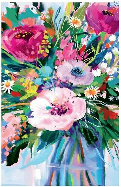 Арт Дизайн Открытка двойная Универсальная Молодежная код 240