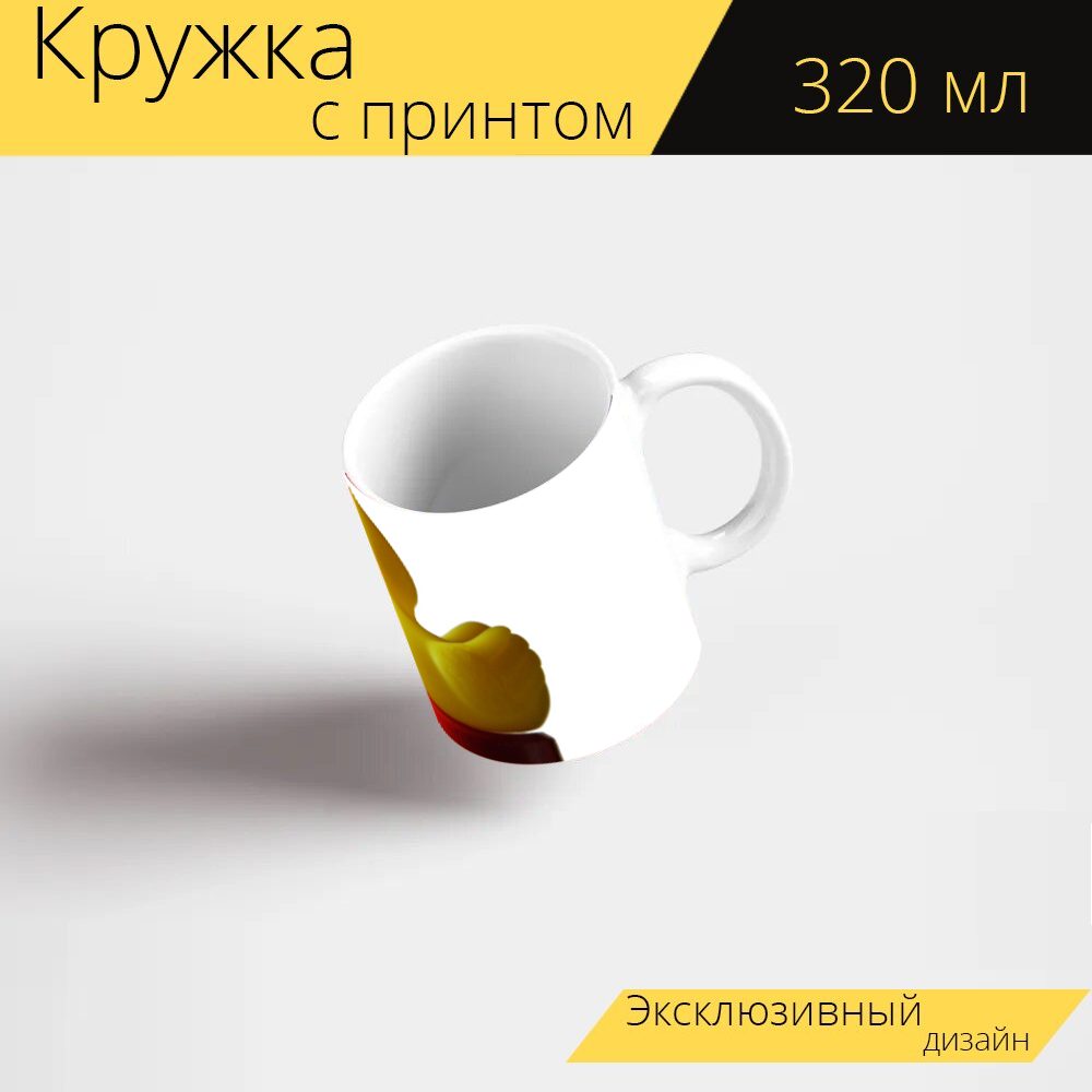 Кружка с рисунком, принтом "Ванна утка, резиновые голубчиков, утка" 320 мл.