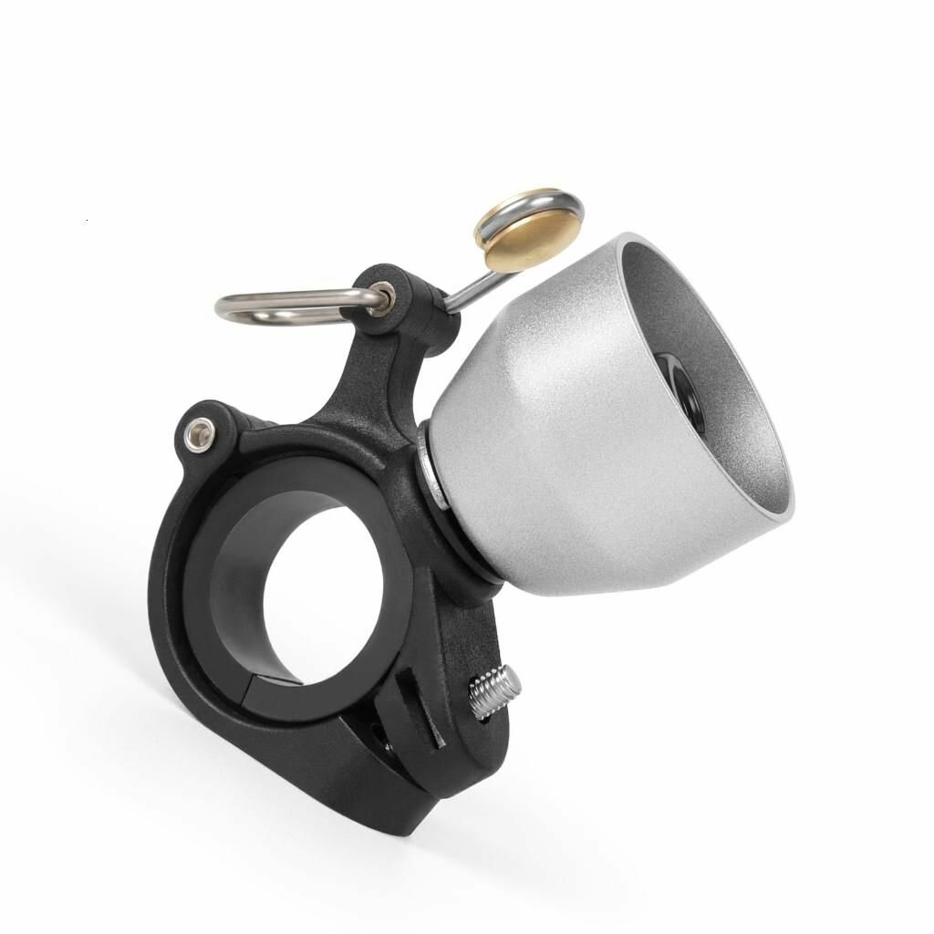 Громкий звонок для велосипеда с регулировкой звука, серебро