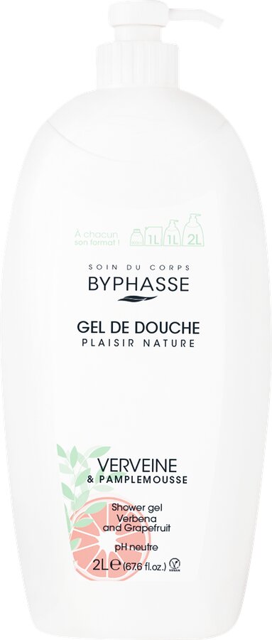 Гель для душа BYPHASSE Вербена и грейпфрут, 2л,