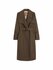 Куртка Max Mara Belted cotton jacket, размер 42, brown