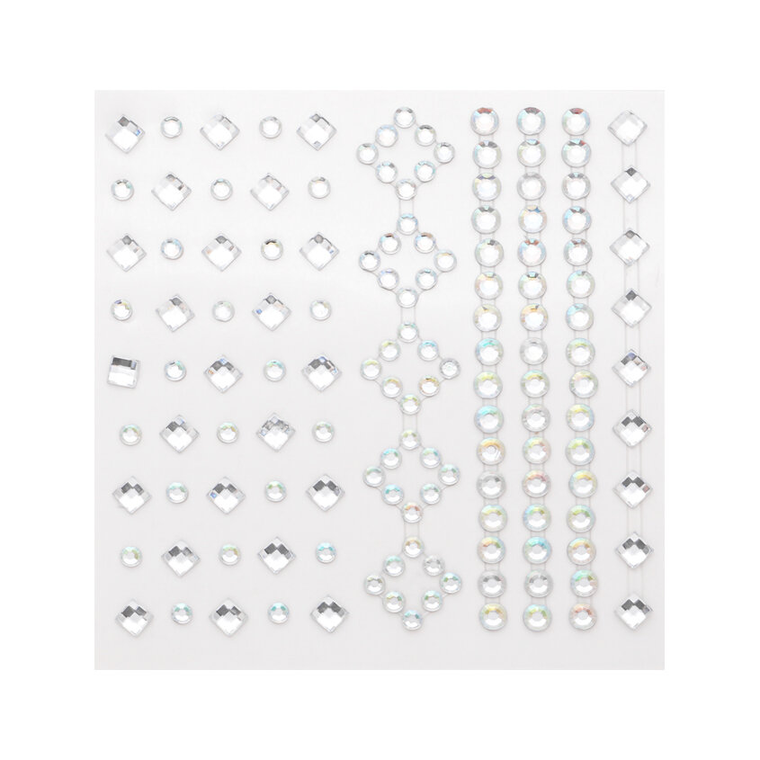 Кристаллы для лица и тела DECO. colored squares