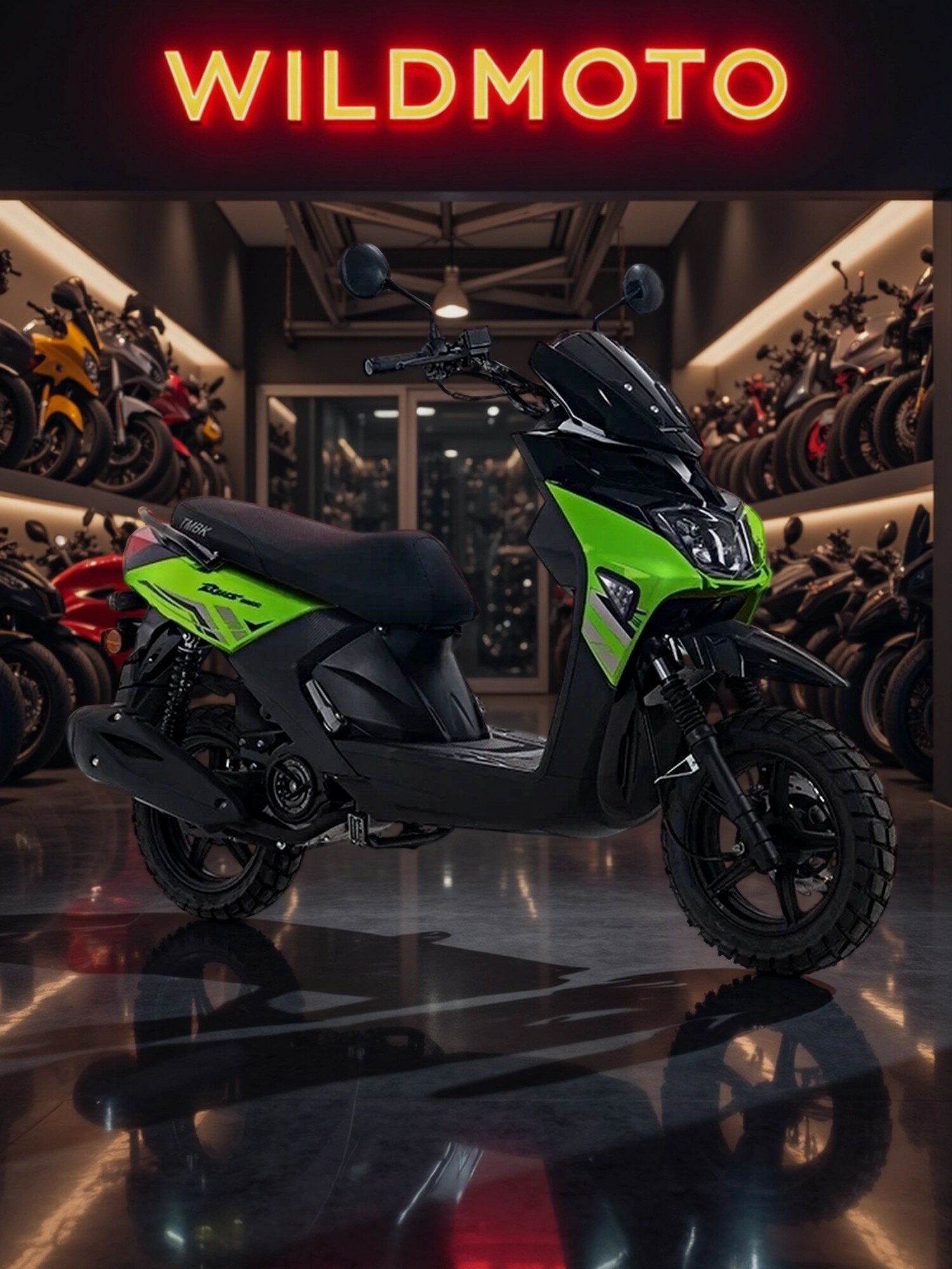 Скутер TMBK BWS от Progasi ✅10л. с, 4х тактный , электростартер, сигнализация, автозапуск с брелка, , внедорожные колеса