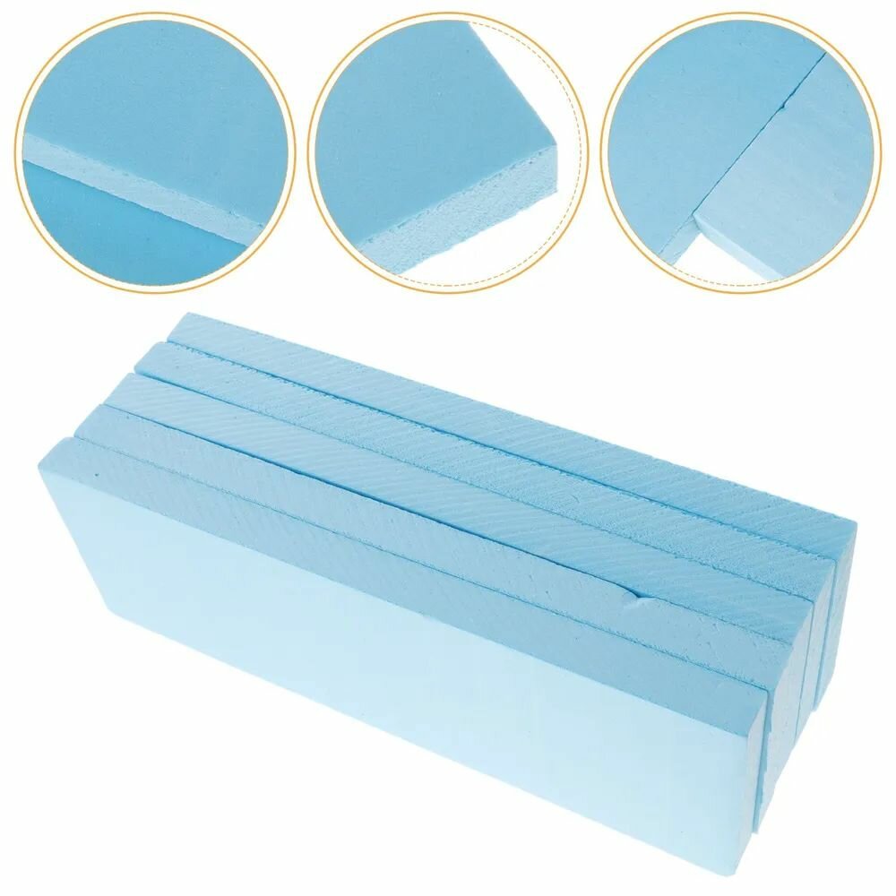 Голубой пенопласт для творчества, материал для диорам и рукоделия, 5 листов