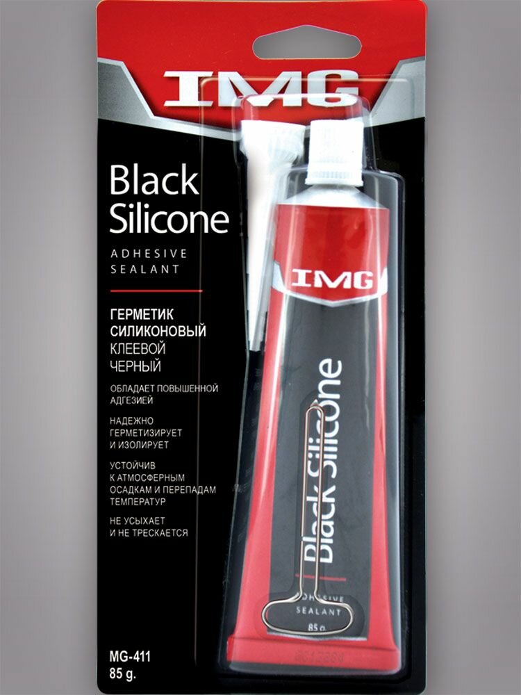 Клей-Герметик Черный Высоко Адгезионный Универсальный 85г. MG-411