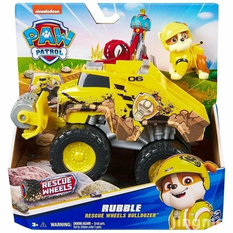 Spin Master Nickelodeon Paw Patrol Rescue Wheels Truck / Детская деформируемая машинка-сюрприз-спасатель со щенком и моделью автомобиля, подходит для детей от 4 лет и старше