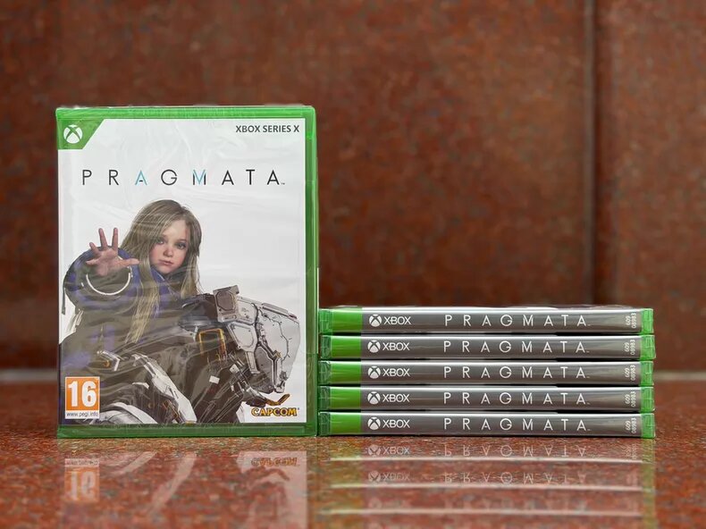 Издание игры PRAGMATA для XSX, первоначальное издание, с бонусной прозрачной картой.