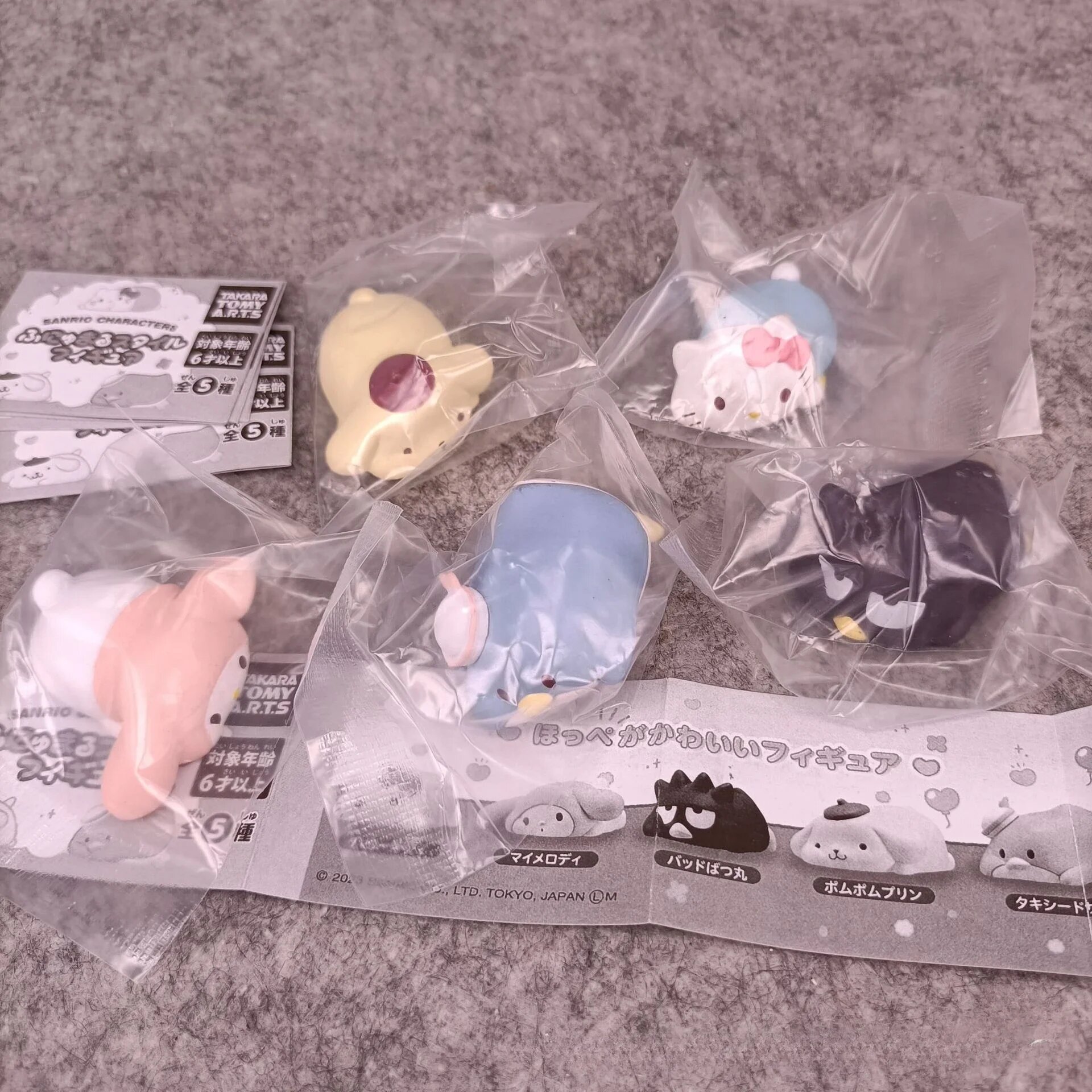 MINISO Sanrio настольная игрушка-пингвин Hello Kitty BAD BADTZ-MARU Pompompurin My Melody, коллекционная фигурка персонажа аниме, украшение, Размер: Сумка, рюкзак, без яиц