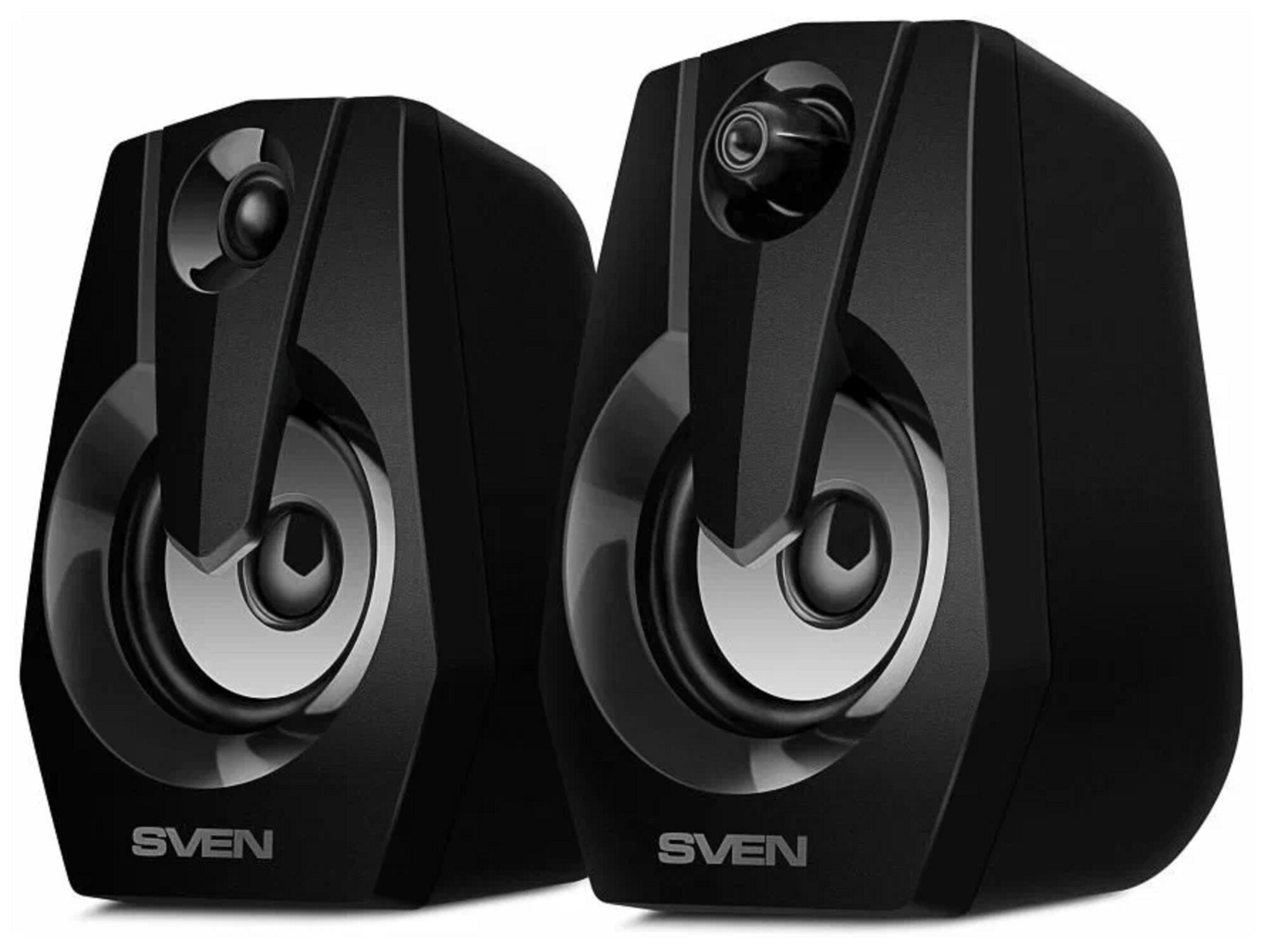 Компьютерная акустика 2.0 Sven 370 SV-020552 2*3 Вт(RMS), 100 Гц-20 КГц, USB, подсветка, чёрная
