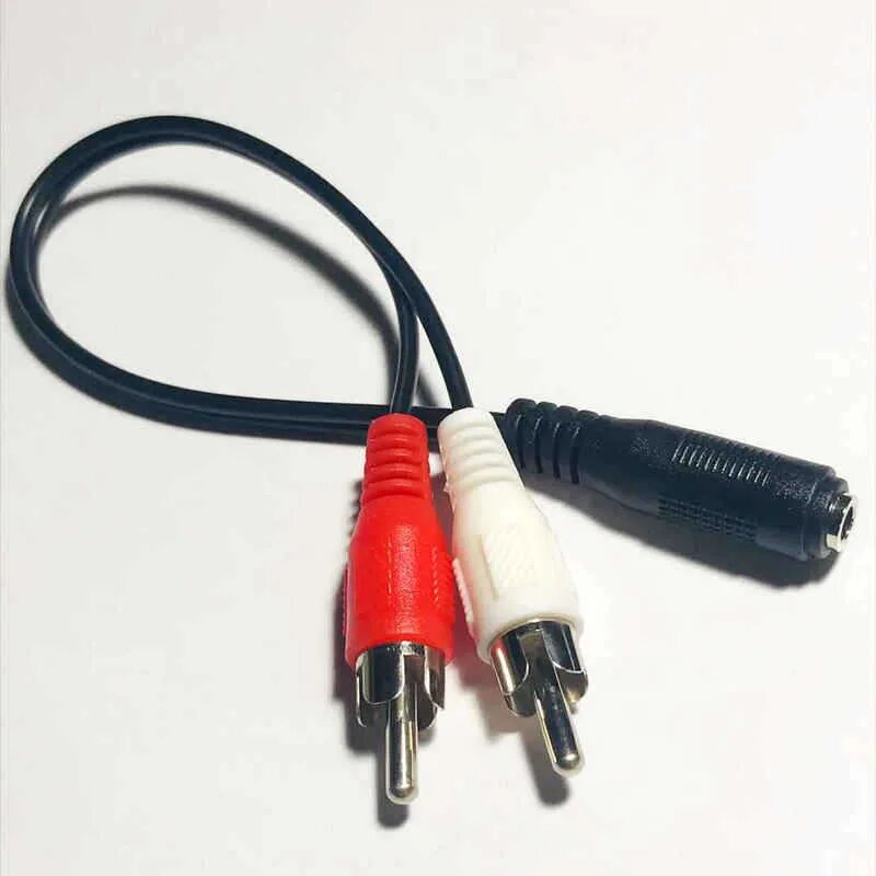 Аудиокабель 3.5 мм - 2 RCA, 0.3m
