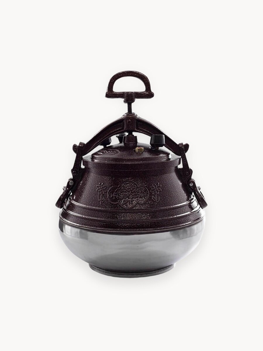 Афганский казан-скороварка HAMZI, алюминий, 8 л, с клапанами, коричневый
