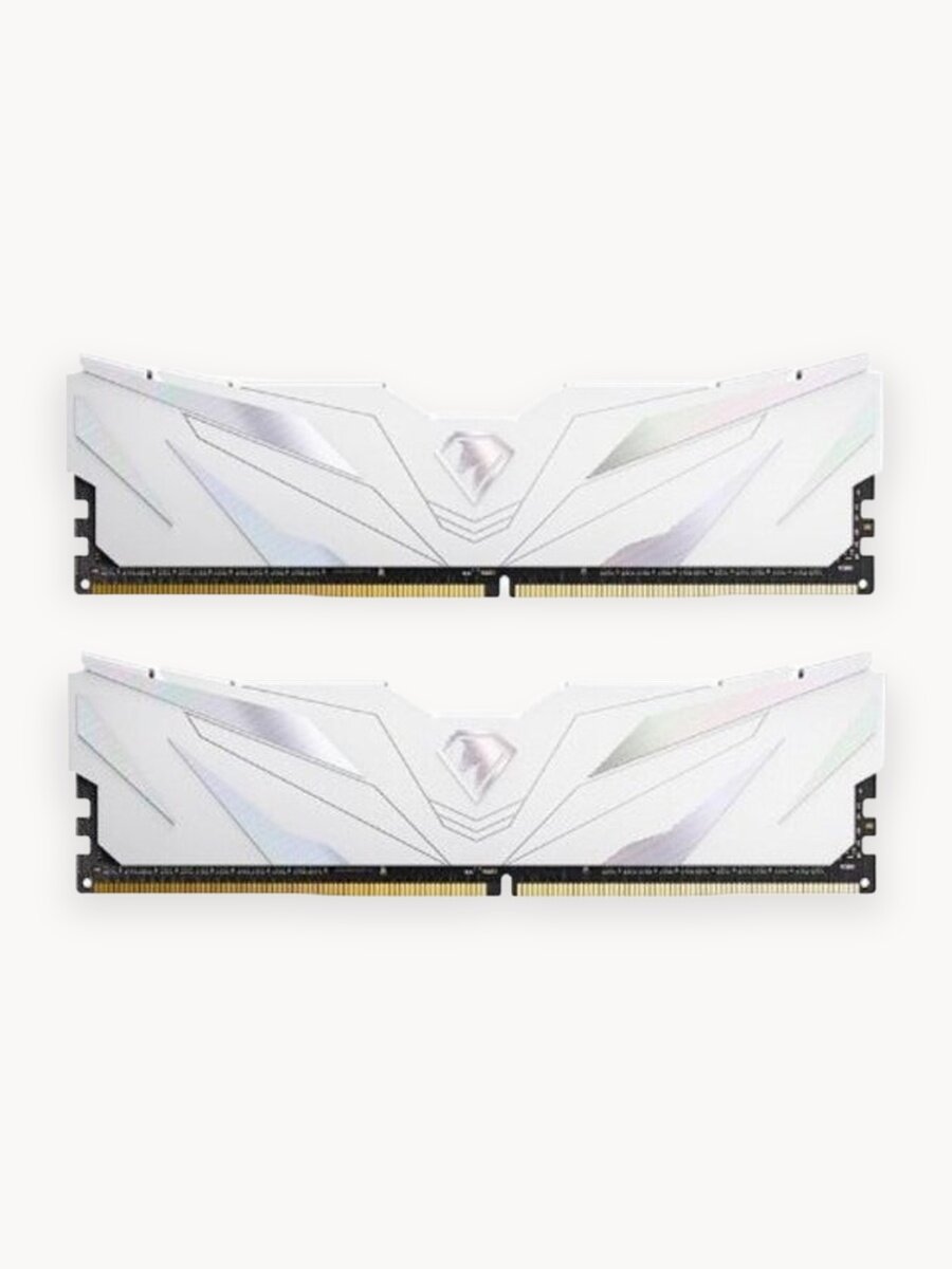 Оперативная память Netac Shadow DDR4 II 32GB (16Gbx2) 3200MHz PC25600 CL16, White с радиатором (NTSWD4P32DP-32W)