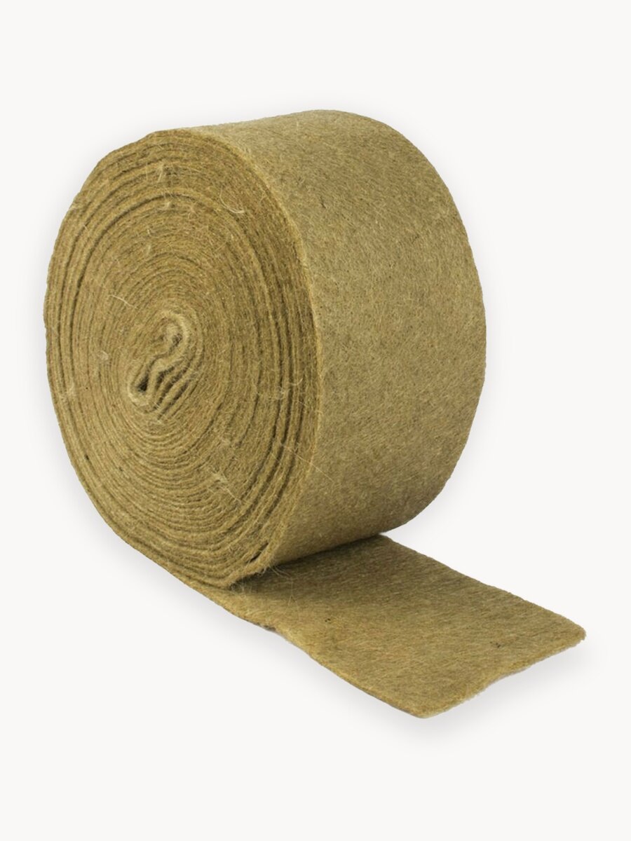 Межвенцовый утеплитель Джут 6мм*100мм*20м(1 штука в упаковке) 300г/кв. м.-Натуральный