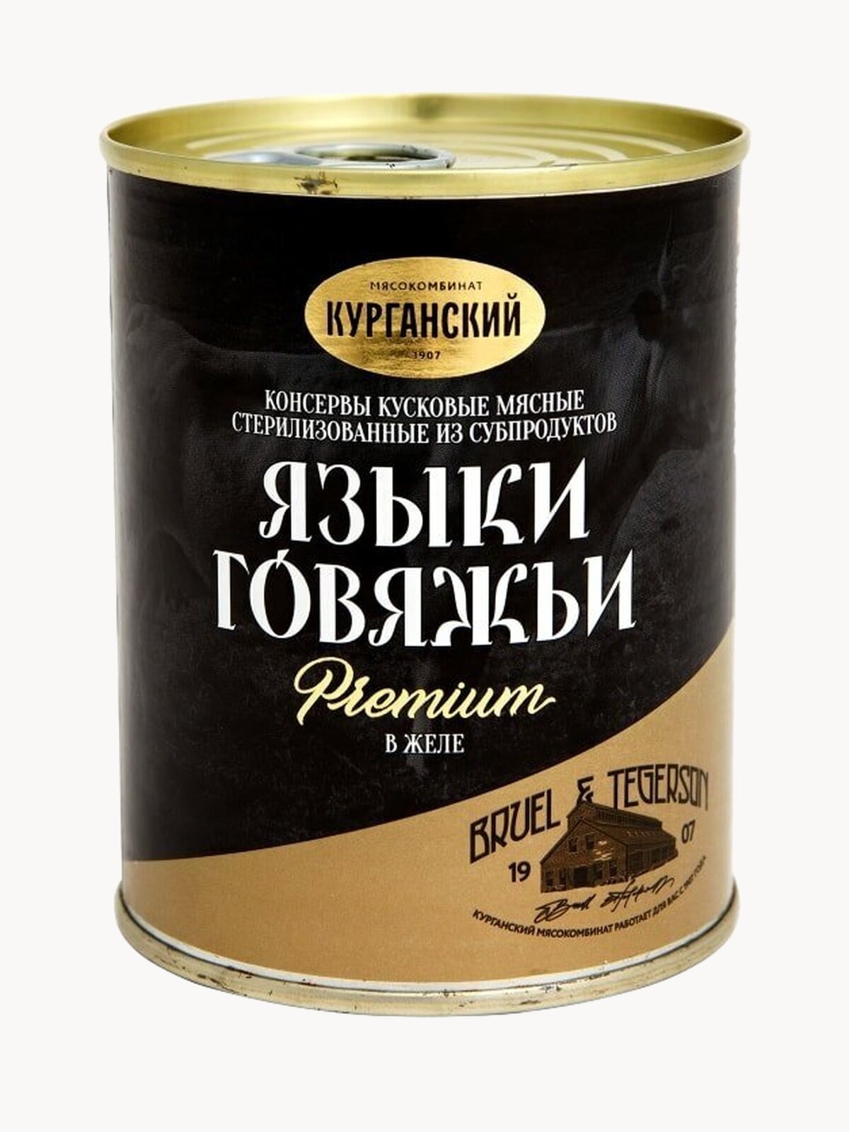 Языки говяжьи в желе 340 гр. Exclusive standard - 1 шт, деликатес, языки, говяжьи языки