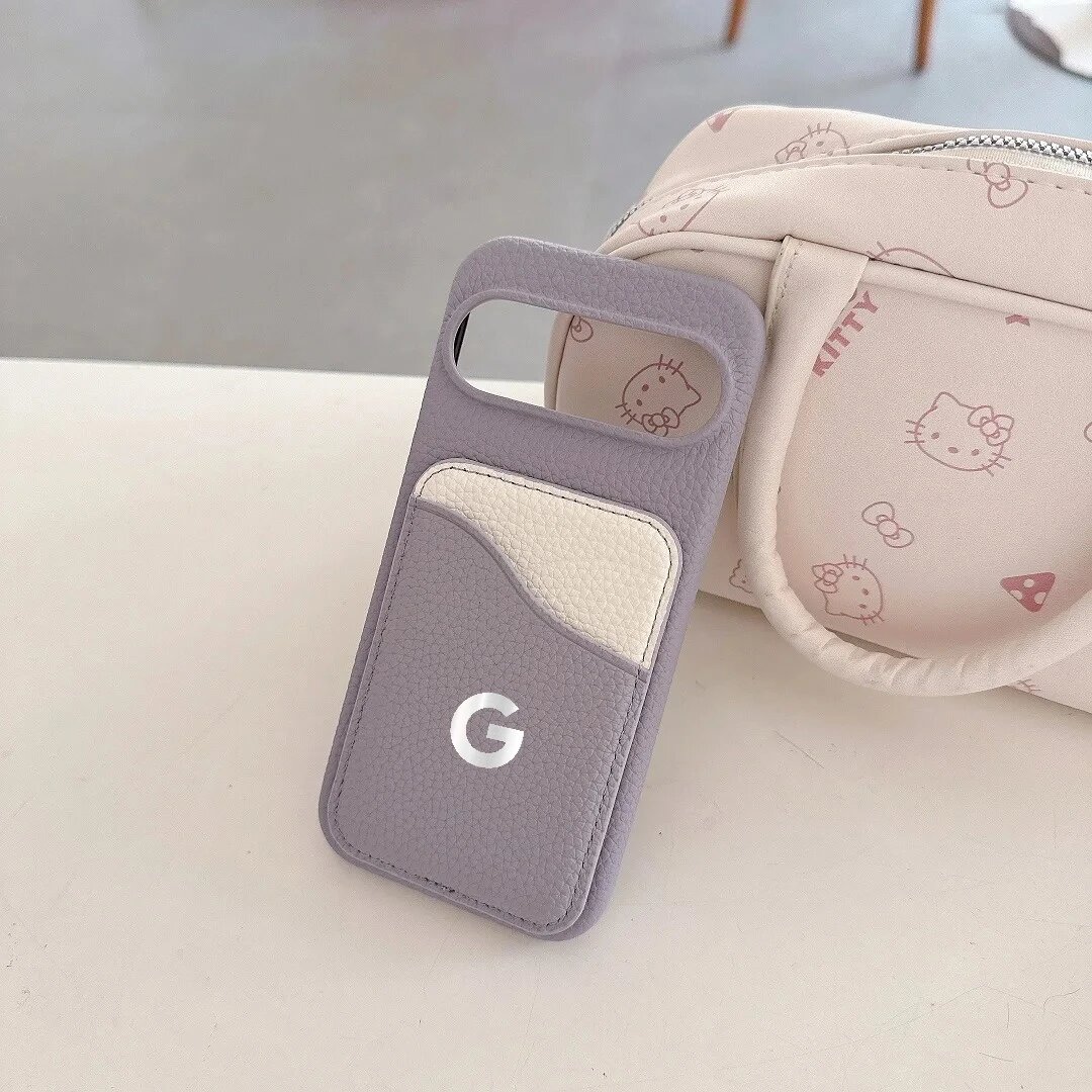 Кожаный чехол Google Pixel 7 Pro XY purple