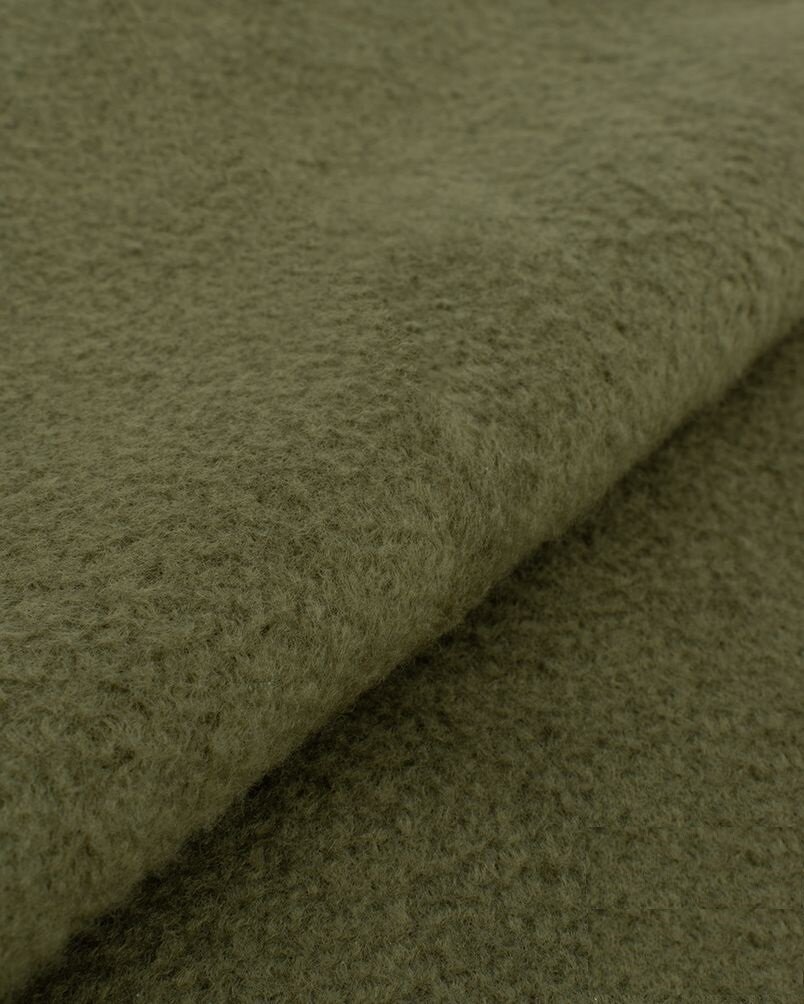 Ткань флис 130 гр, цвет хаки, готовый отрез 1*1,5м