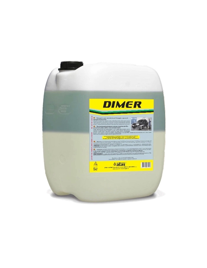 Автошампунь Atas Dimer, для пластика и резины, концентрат, 5 кг