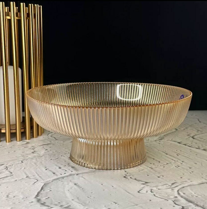 Фруктовница 26см на ножке Стекло 588-534 118-588-534