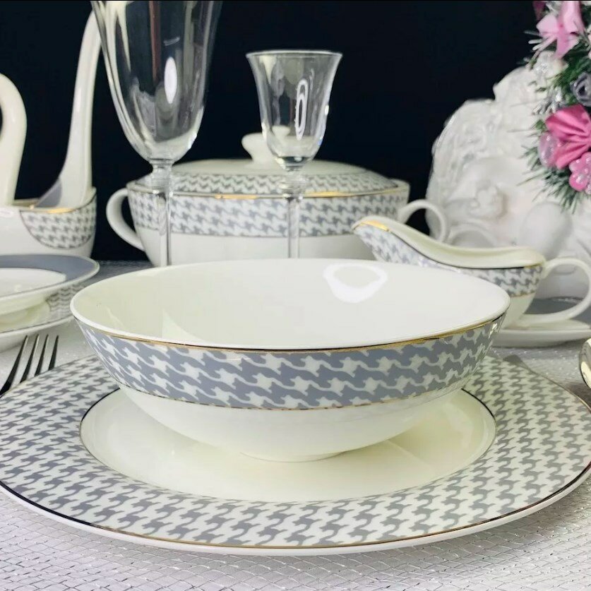 Салатник 18см EARL GREY Костяной фарфор 145-410 118-145-410