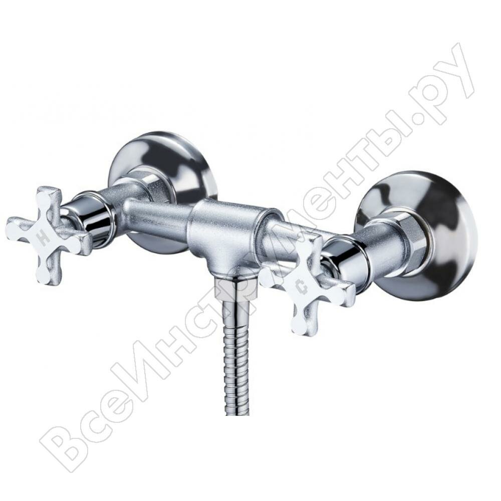 Смеситель для душа Solone с душевой лейкой, xромированный JIK5-A102-A, 1,2 м, из качественного