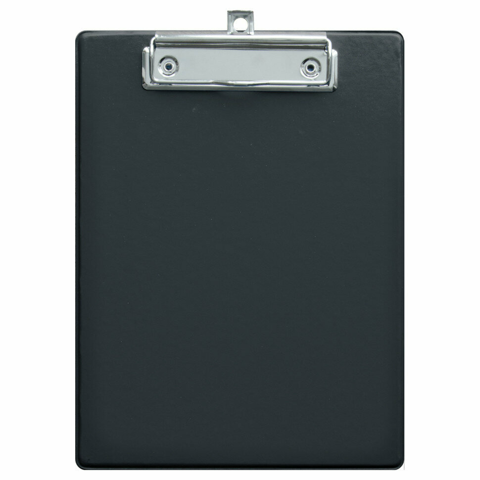 Планшет с зажимом OfficeSpace А5, ПВХ, черный, 349961